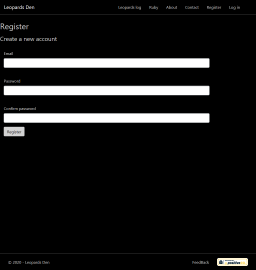 Register - Leopards Den